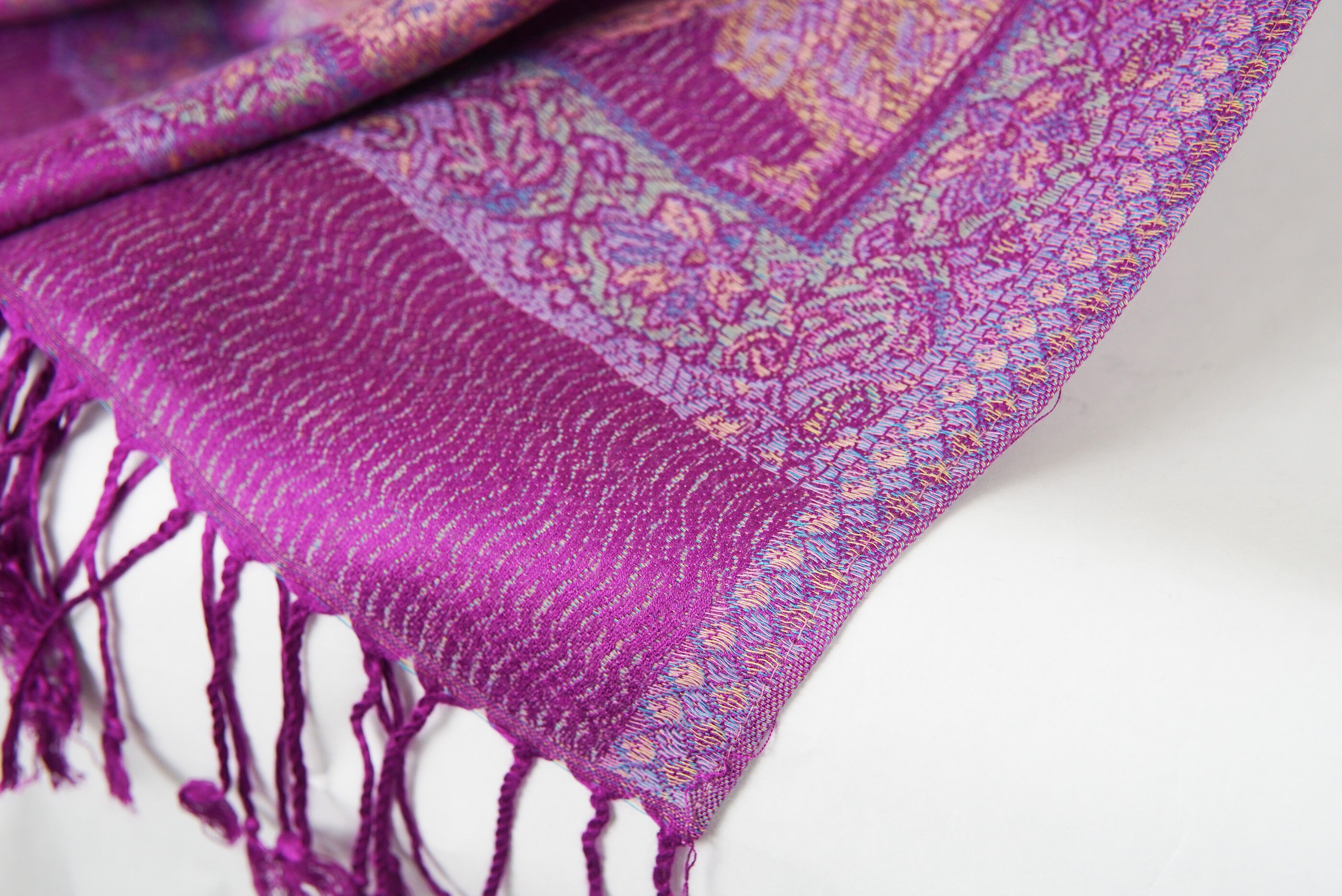 Floral Pashmina Scarf for Women Soft Silky Shawl Fall Winter | Etsy