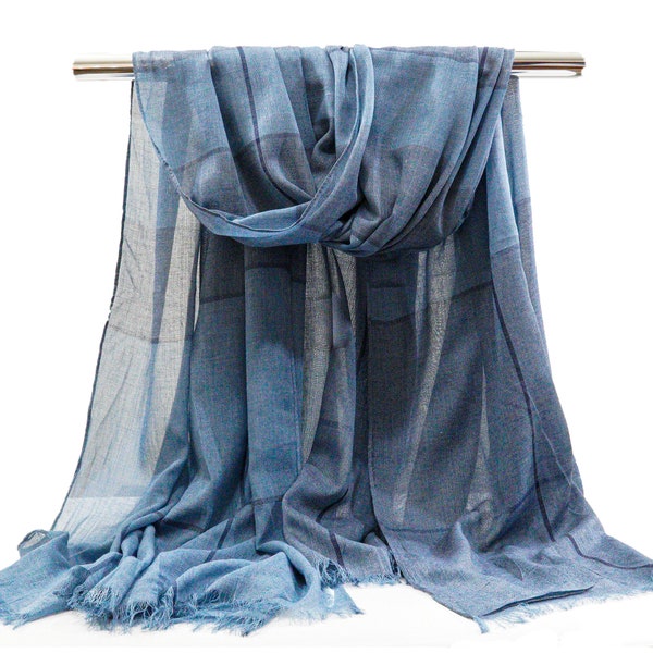 Denim Scarf - Etsy