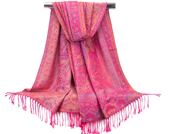 Vintage Style Multicolored Pashmina Scarves Festival Scarf Fancy ...