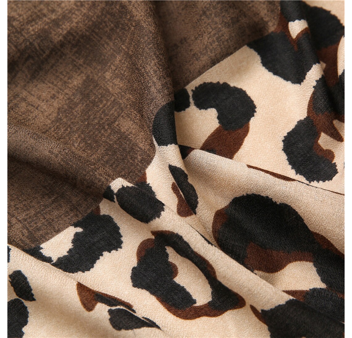 Brown Leopard Print Summer Scarves for Women Animal Print - Etsy