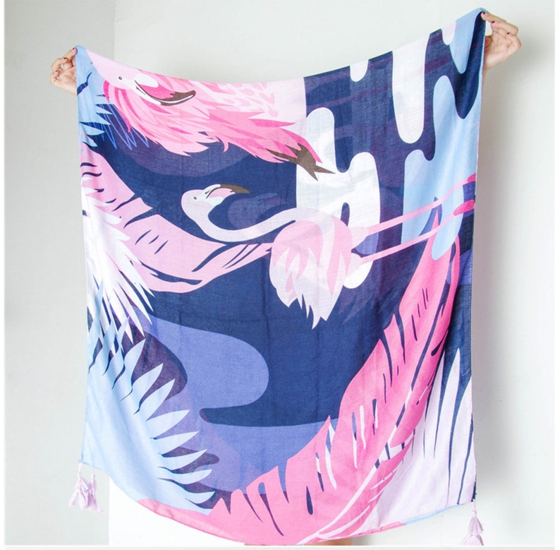 Light Weight Blue Pink Scarves for Women Beach Summer Party - Etsy