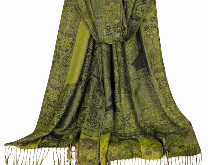 PROTECTED by INTENT • Uv-reactive Neon Green • Festival Shawl ...