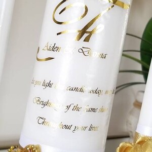 Wedding Unity Candle Ceremony Unity Candle Wedding Candles Decorated ...