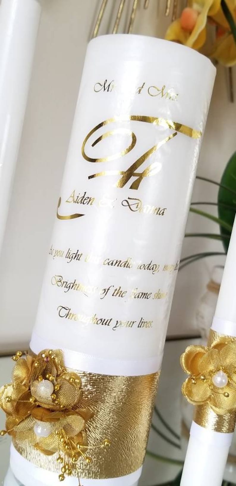 Wedding Unity Candle Ceremony Unity Candle Wedding Candles - Etsy
