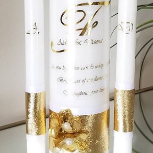 Wedding Unity Candle Ceremony Unity Candle Wedding Candles Decorated ...