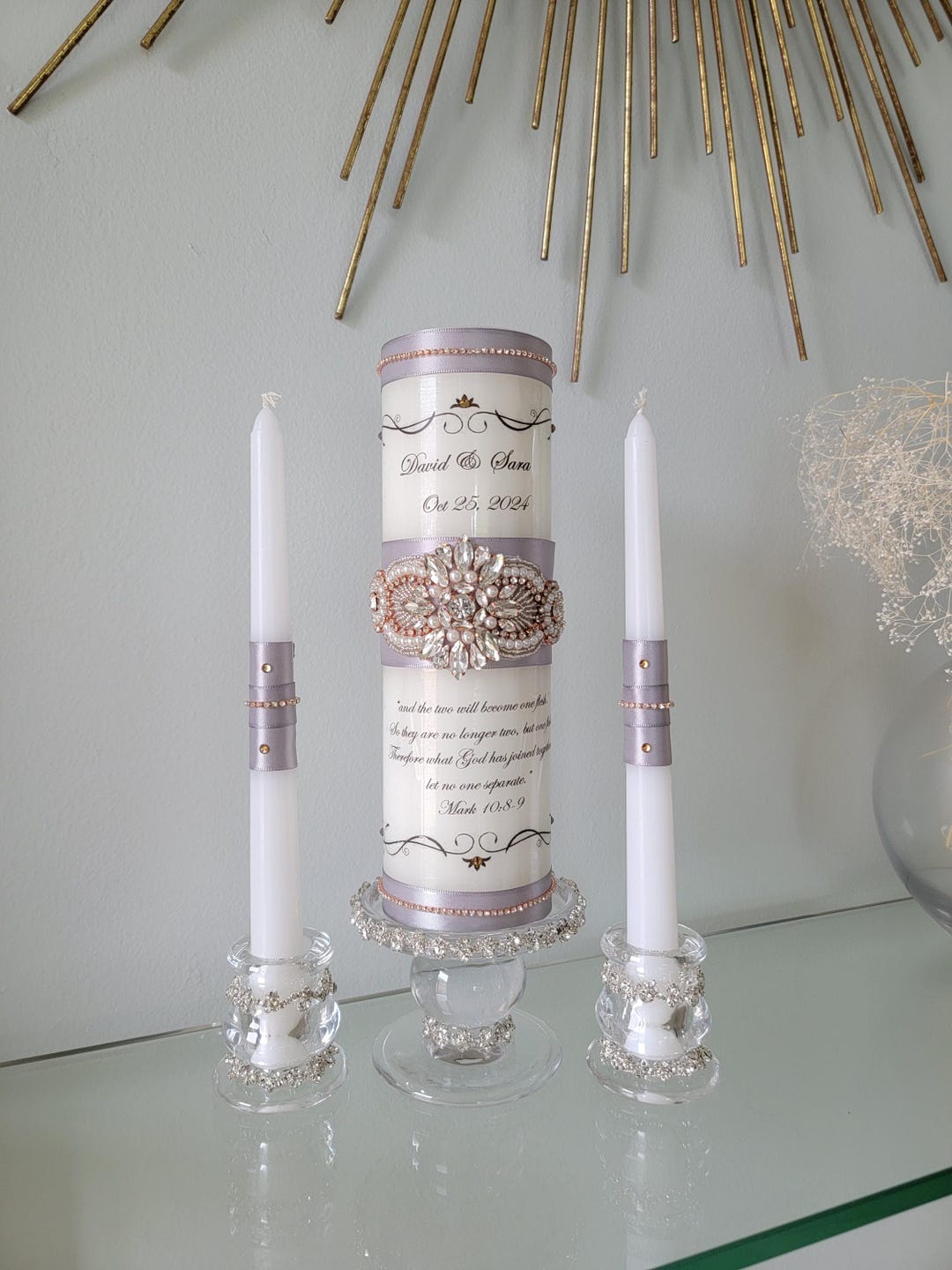 Wedding Unity Candle Ceremony Candle Decorations Candle Wedding ...