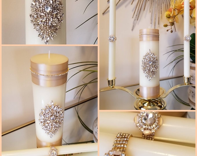 Wedding Unity Candle Set. Personalized Wedding Unity Candle - Etsy