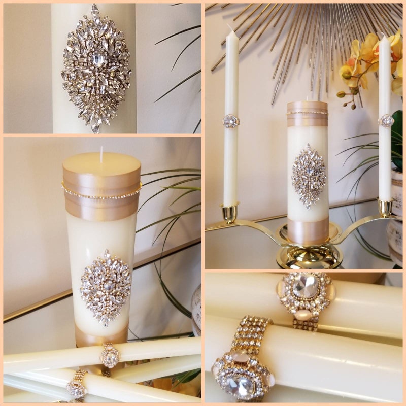 Wedding Candle Set - Etsy