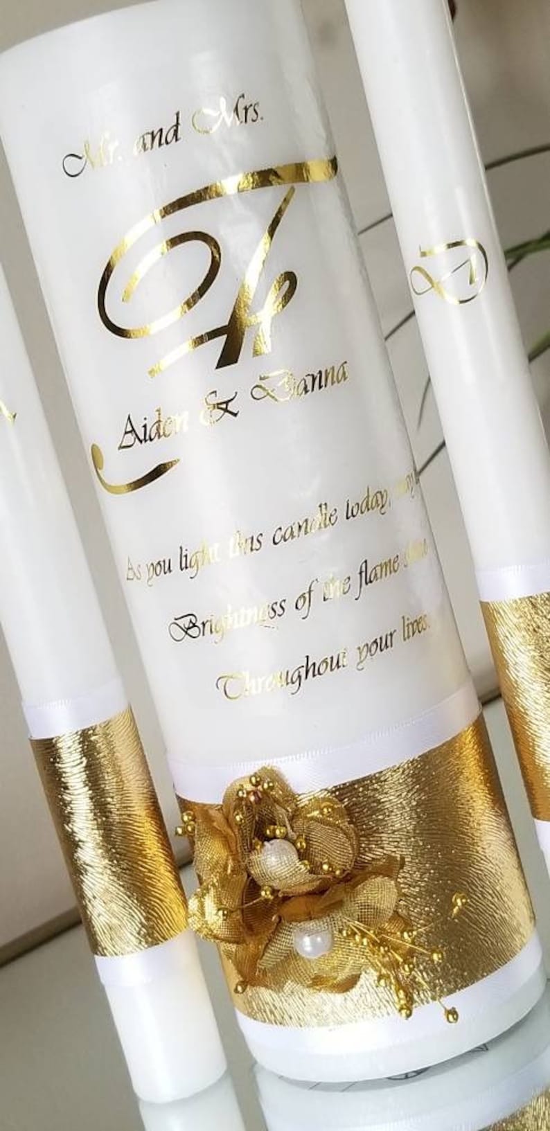 Wedding Unity Candle Ceremony Unity Candle Wedding Candles - Etsy