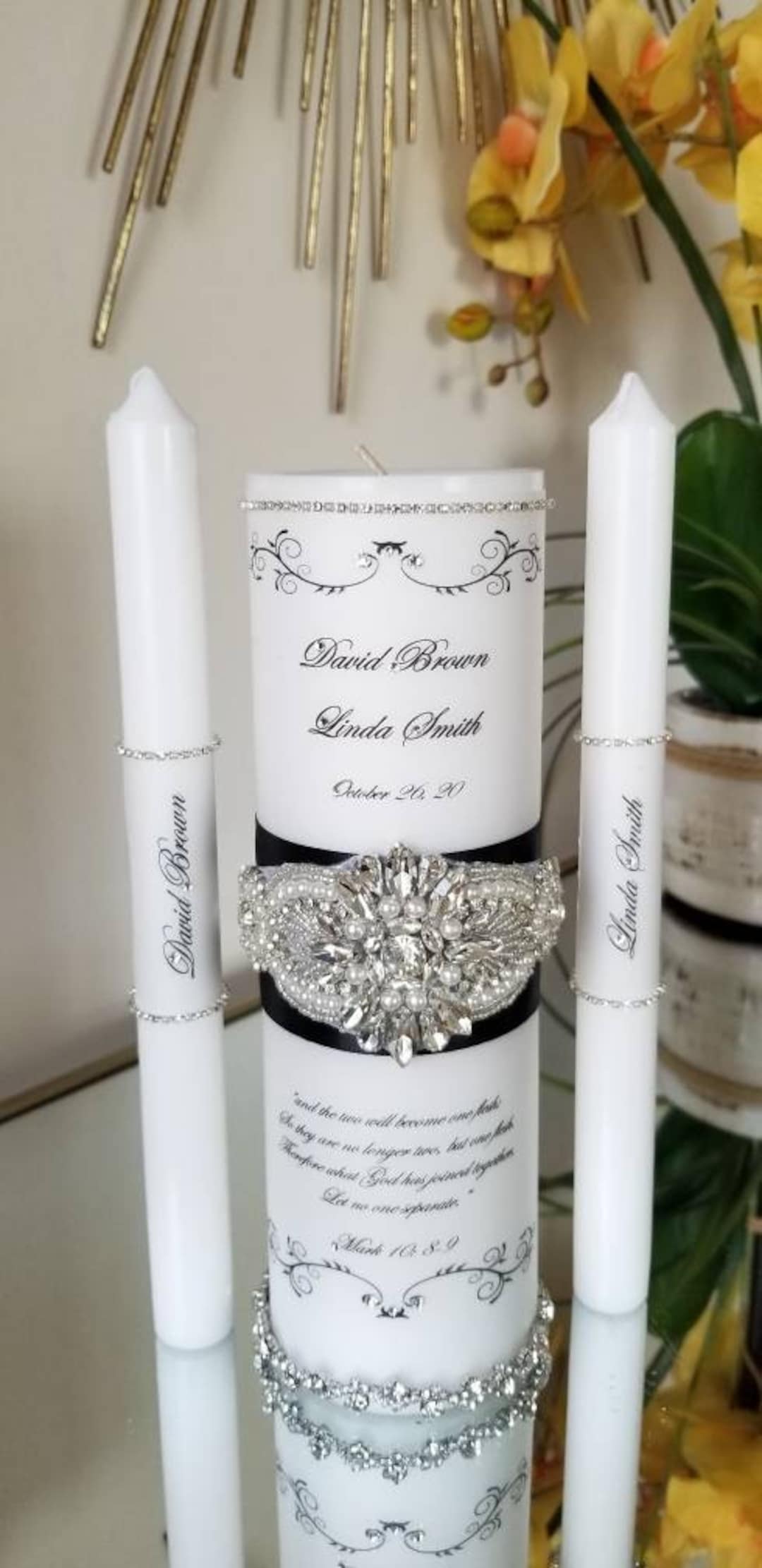 Wedding Unity Candle Set Ceremony Unity Candles Set Wedding ...