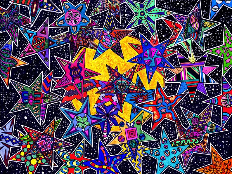 Zentangle Stars! - Etsy
