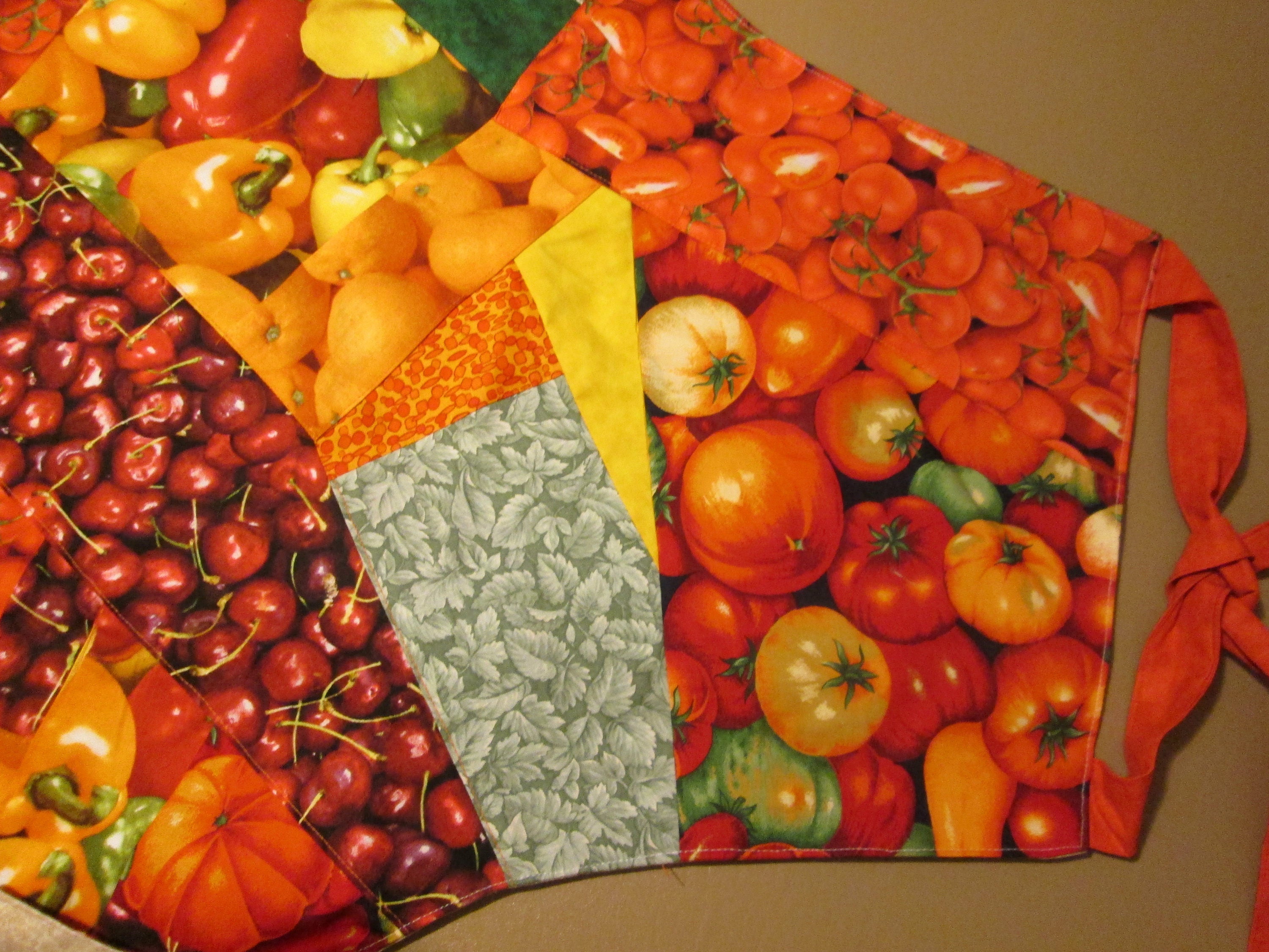 Apron; Fruit Apron; Party Apron; Patchwork Apron; Cotton Patchwork ...