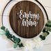 Round Nursery Name Sign Rustic Nursery Decor Boho Chic - Etsy