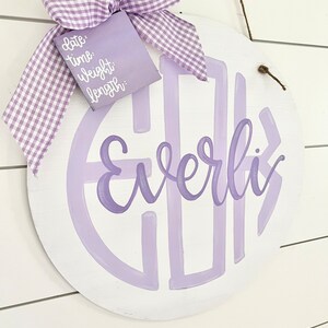 Hospital Door Hanger Girl, Nursery Name Sign Baby Girl, Birth Stats ...