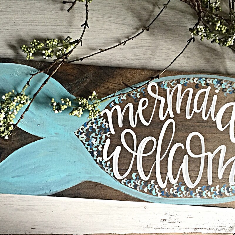 Mermaid Sign - Etsy