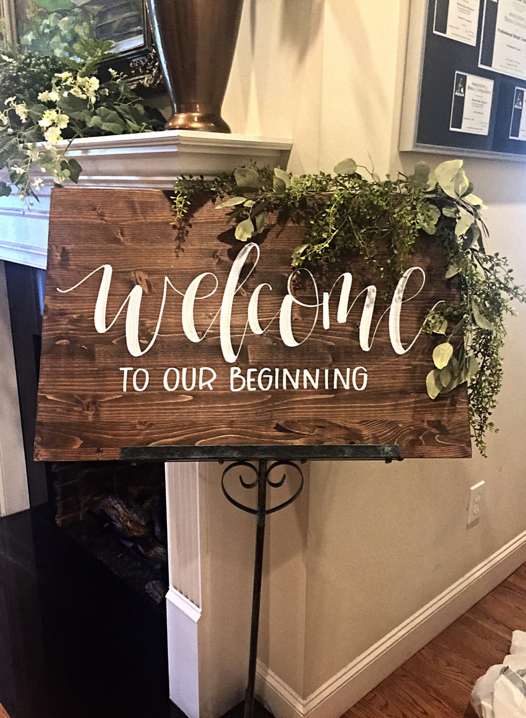 LARGE Wedding Welcome Sign | Wedding Entrance Sign | Rustic Wood Decor ...