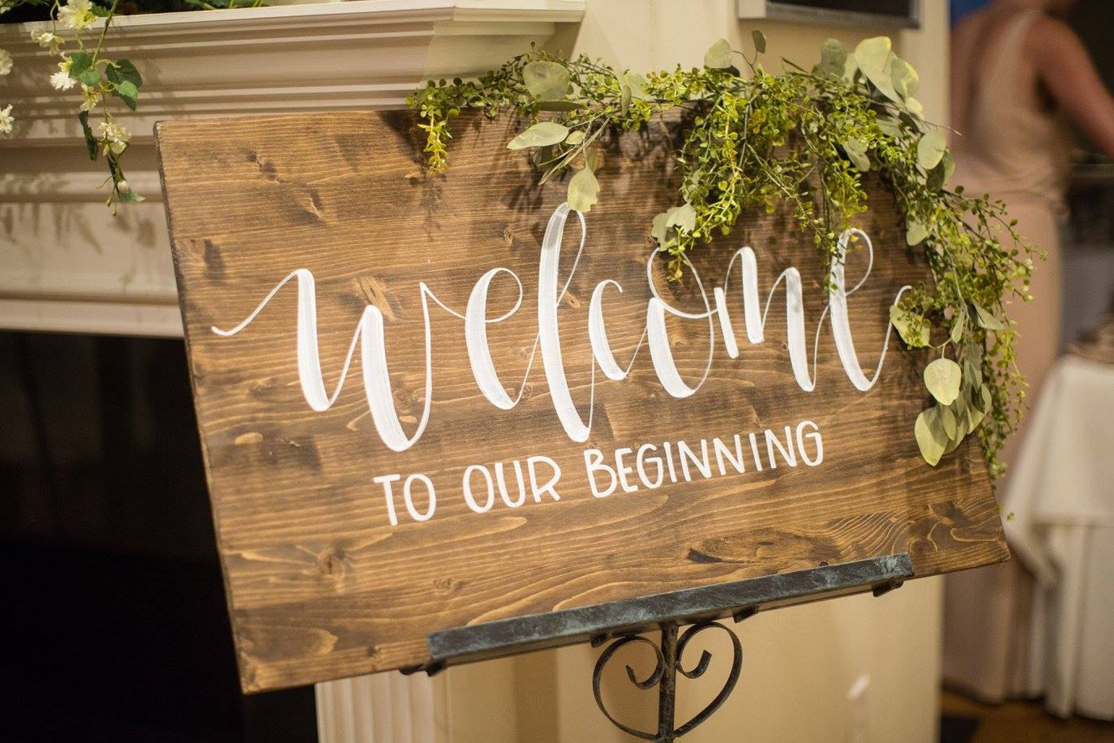LARGE Wedding Welcome Sign Wedding Entrance Sign Rustic - Etsy