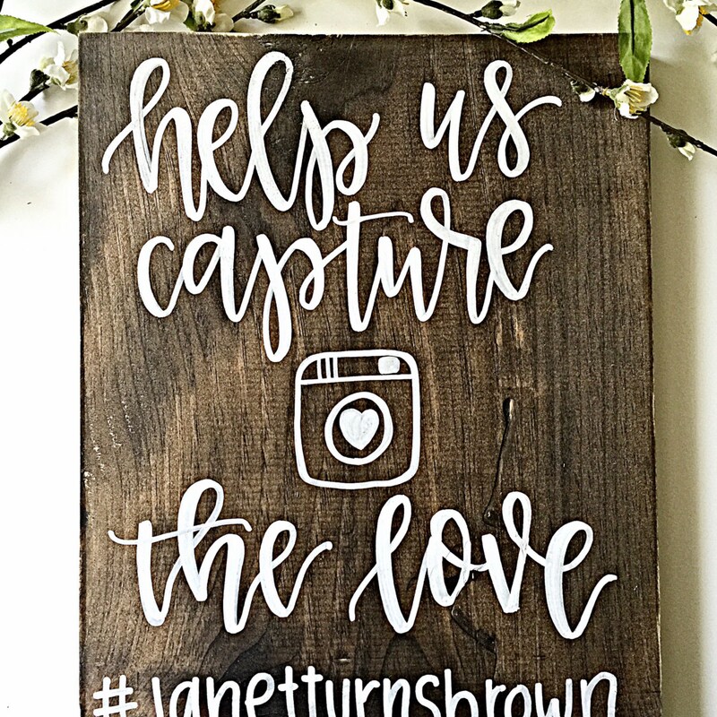 Hashtag Wedding Sign - Etsy