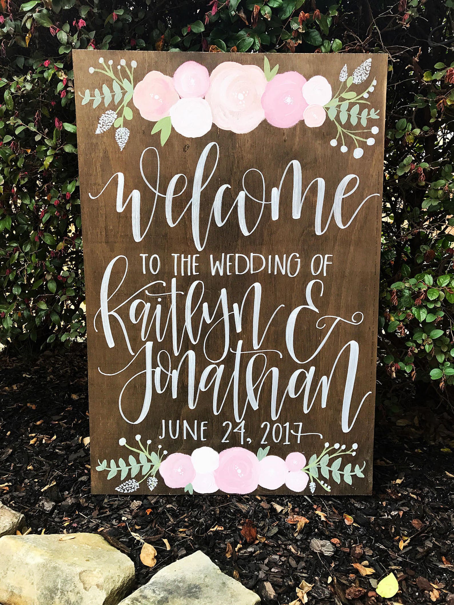 Wedding Welcome Sign Wedding Entrance Sign Personalized | Etsy