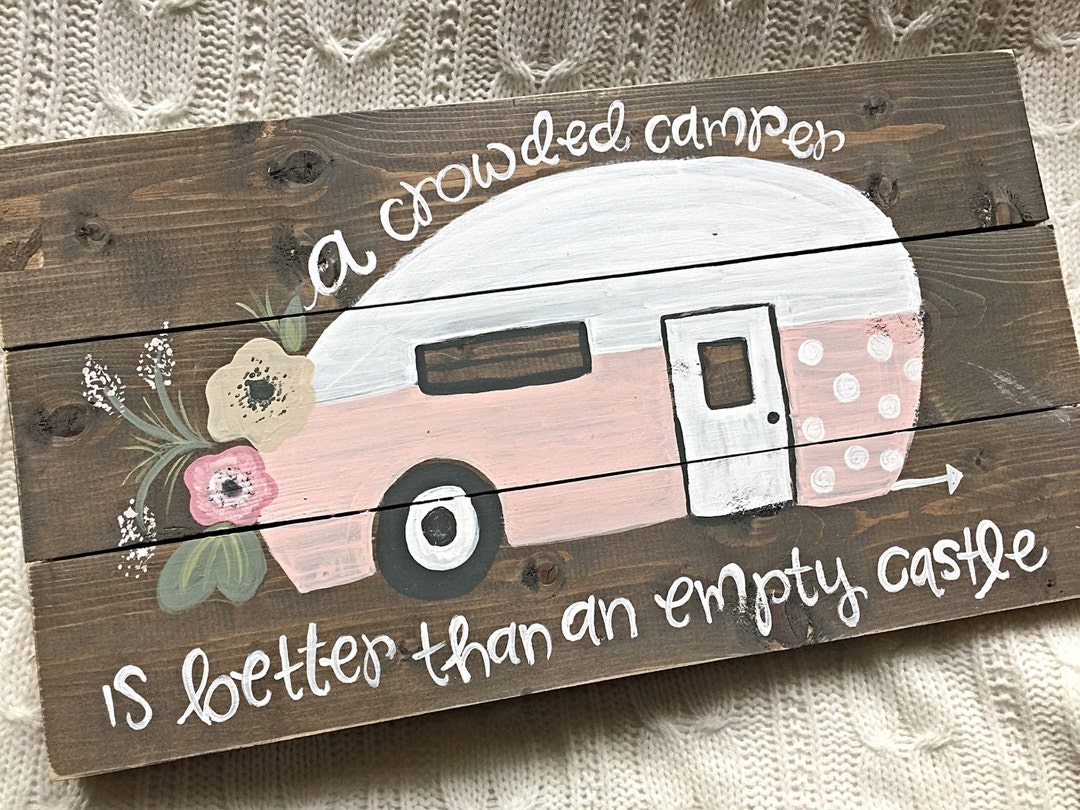 Vintage Camper | Camper Sign | Hand Painted Wood Sign - Etsy
