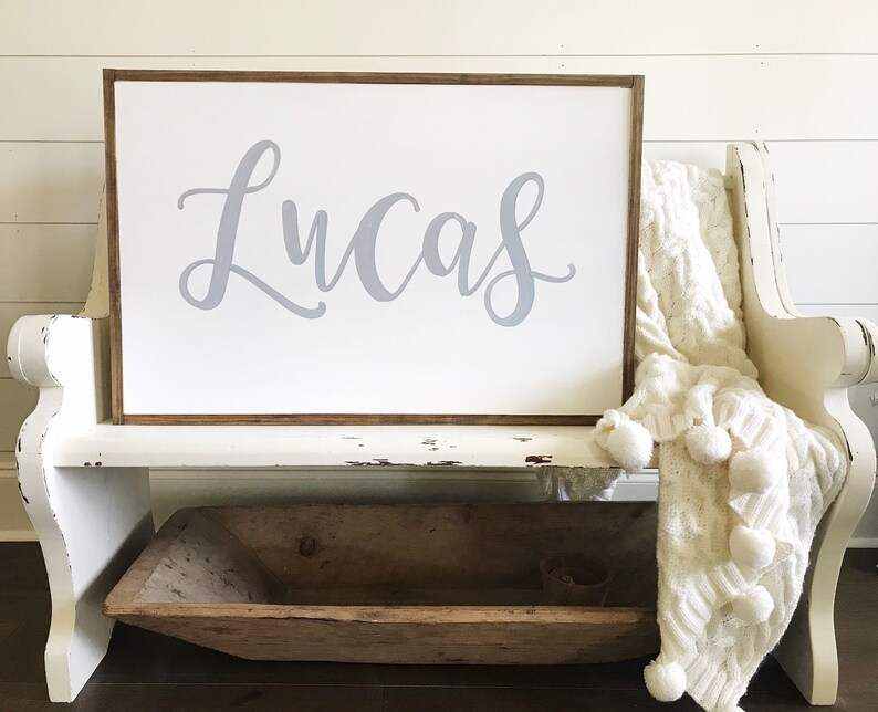 Nursery Name Sign Boy Boy Nursery Wall Decor Over the Crib - Etsy
