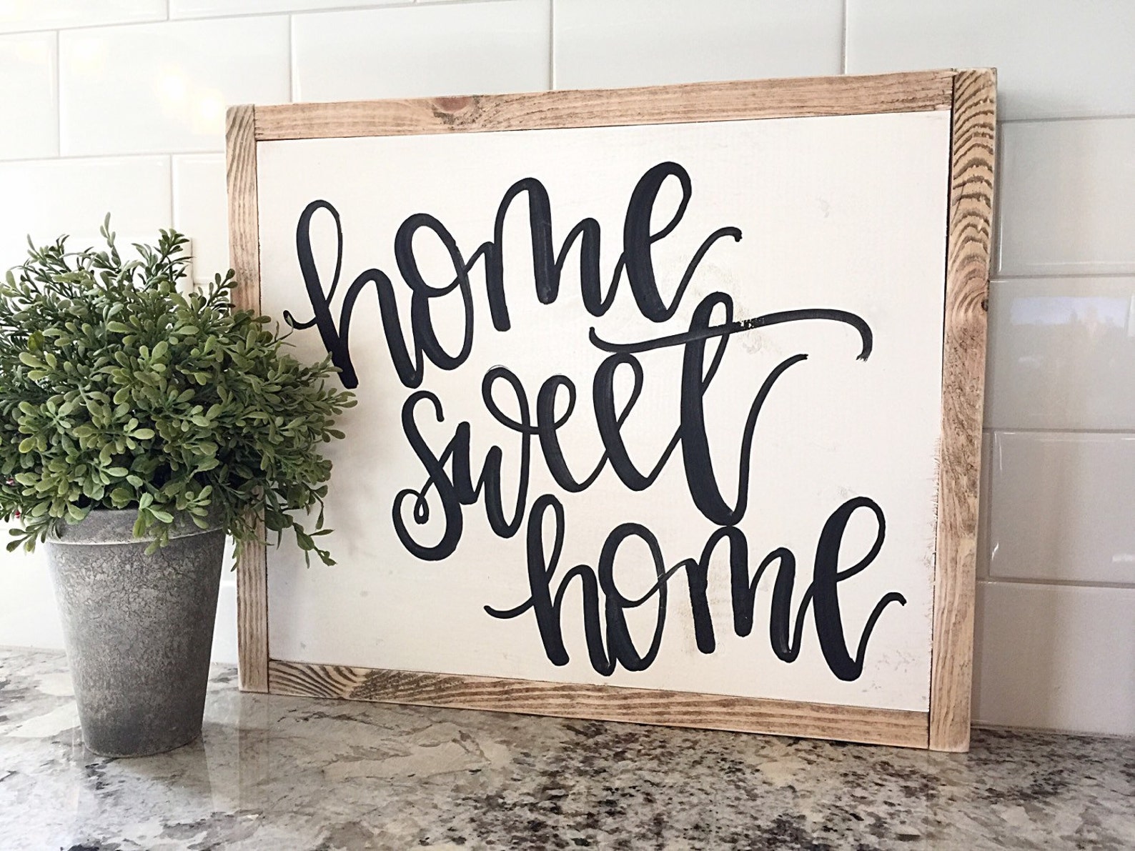Home Sweet Home Hand Painted Sign Home Decor | Etsy