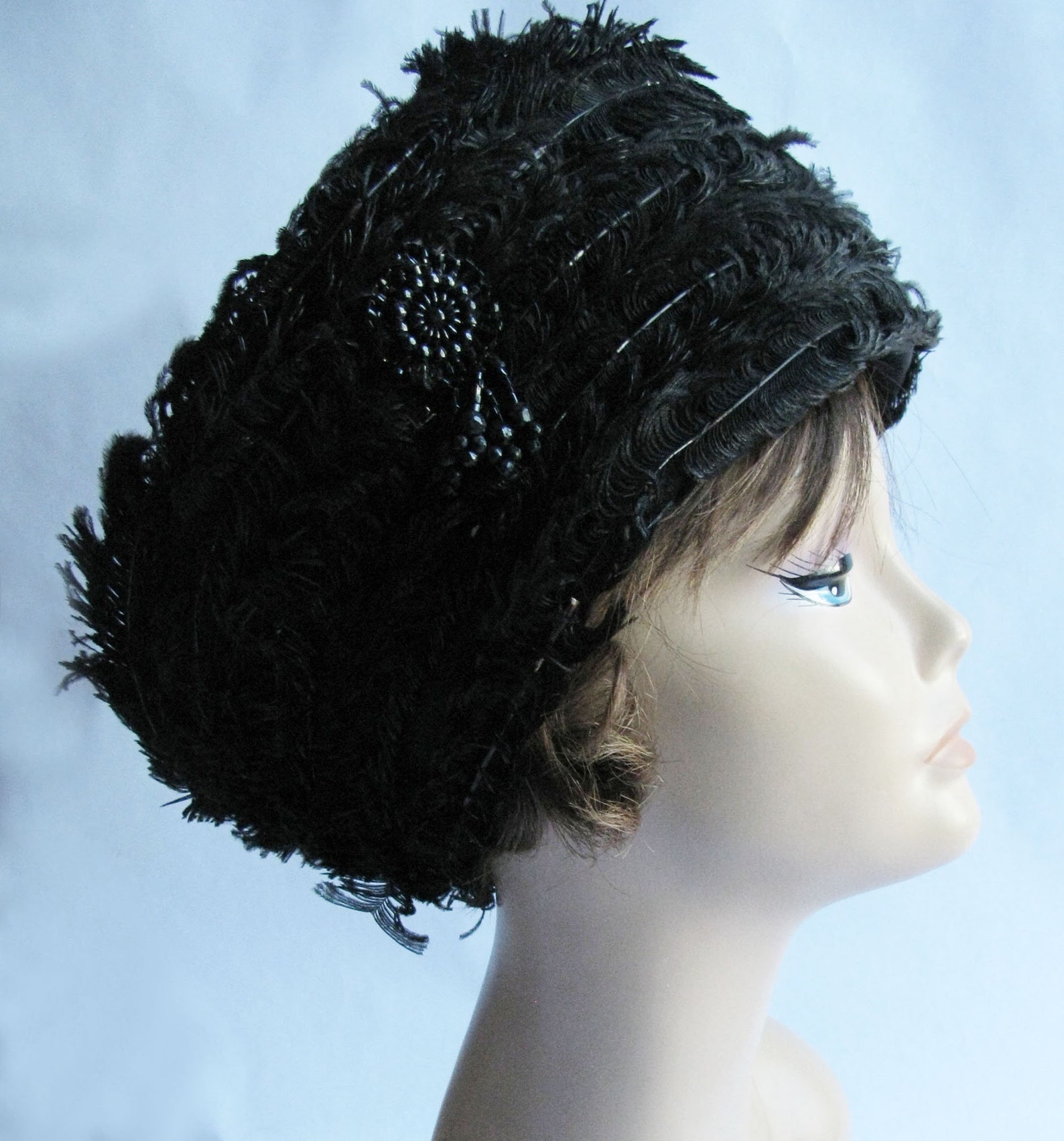 Fashionable 1910s Henri Bendel Feather-wrapped Beaver Hat - Etsy