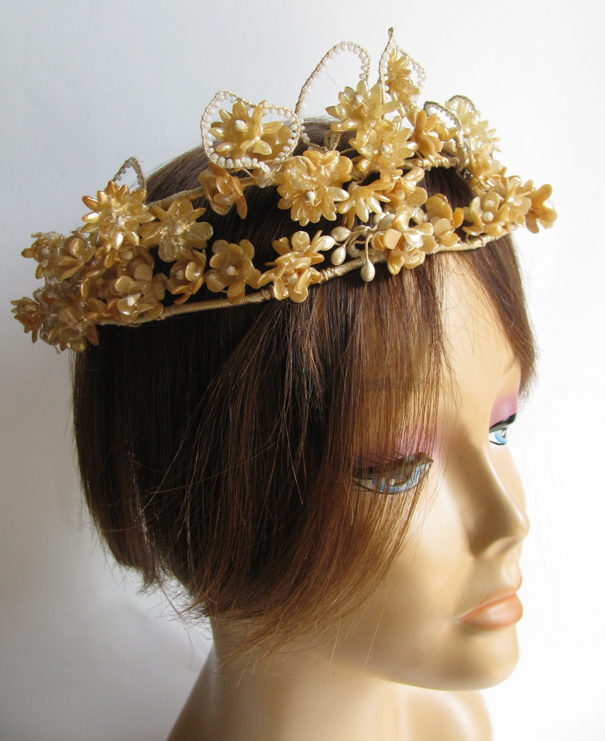 Stunning 1920's Wax Orange Blossom Flower Tiara With - Etsy