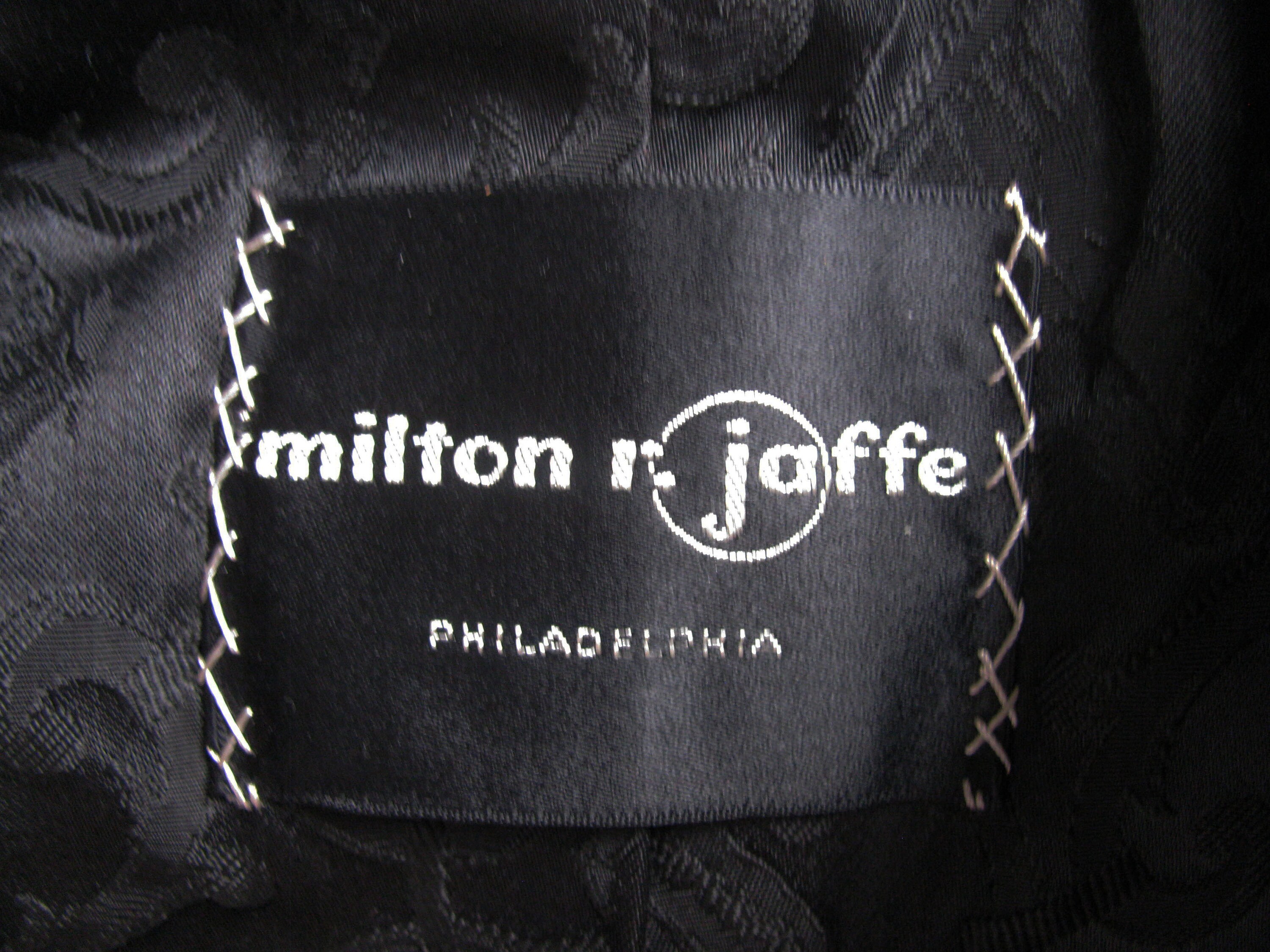 Vintage 1950s Milton Jaffe Black Wool Short Jacket Made With - Etsy