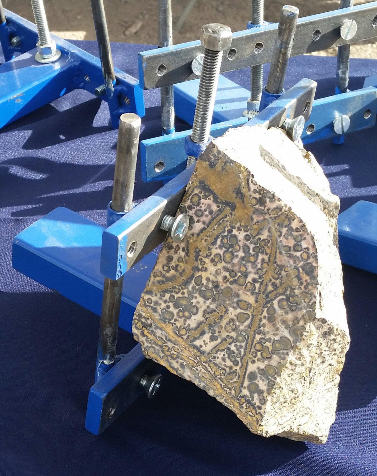 Rock Clamp Medium Size Clamp for Slab Saws 12" to 24" - Holds End Cuts ...