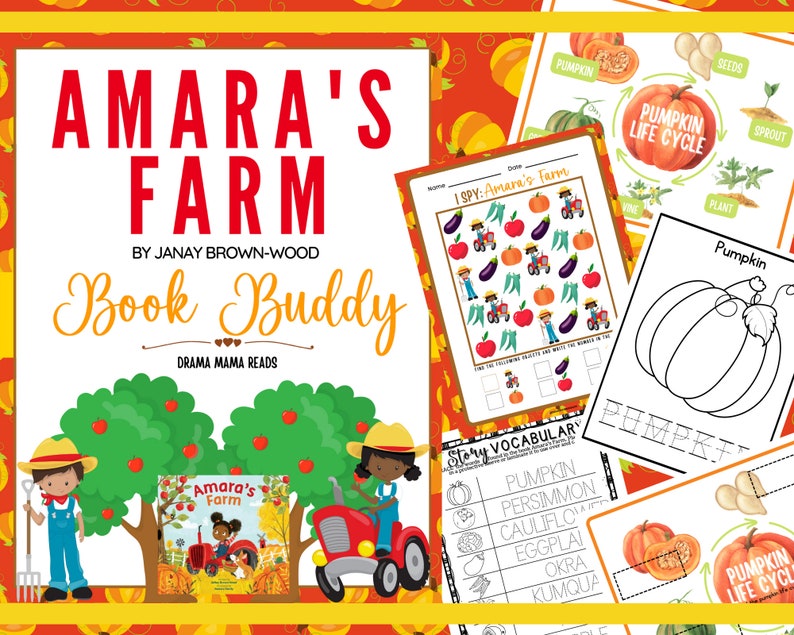 Amara's Farm Book Activity Pack Pumpkin (Download Now) - Etsy