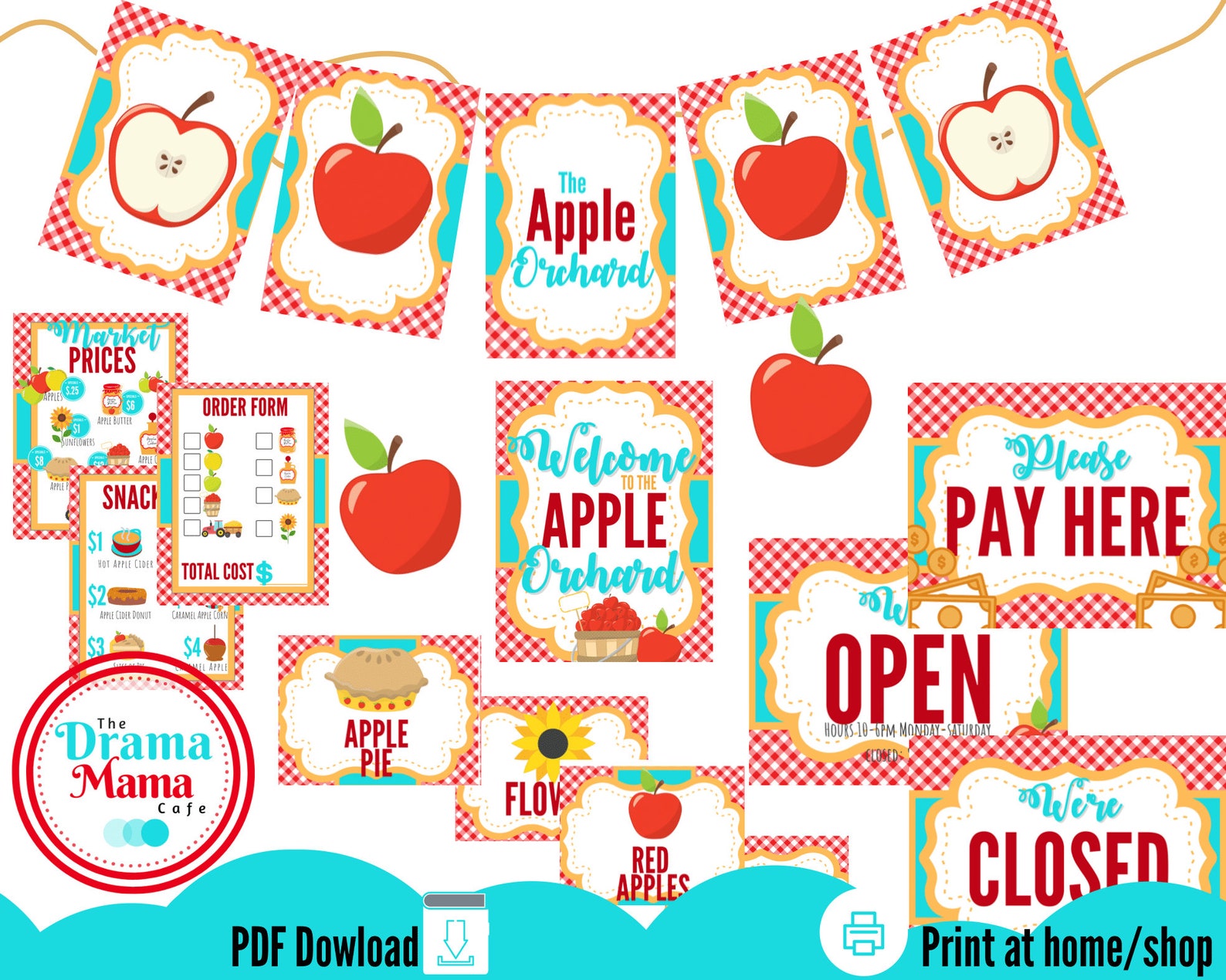 PRINTABLE Apple Orchard Dramatic Play Pretend Play Preschool Classroom ...