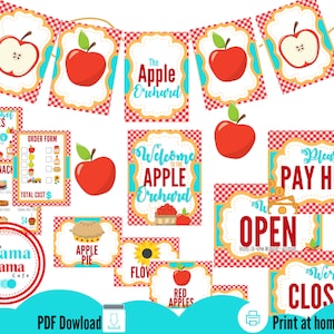 PRINTABLE Apple Orchard Dramatic Play Pretend Play Preschool Classroom ...