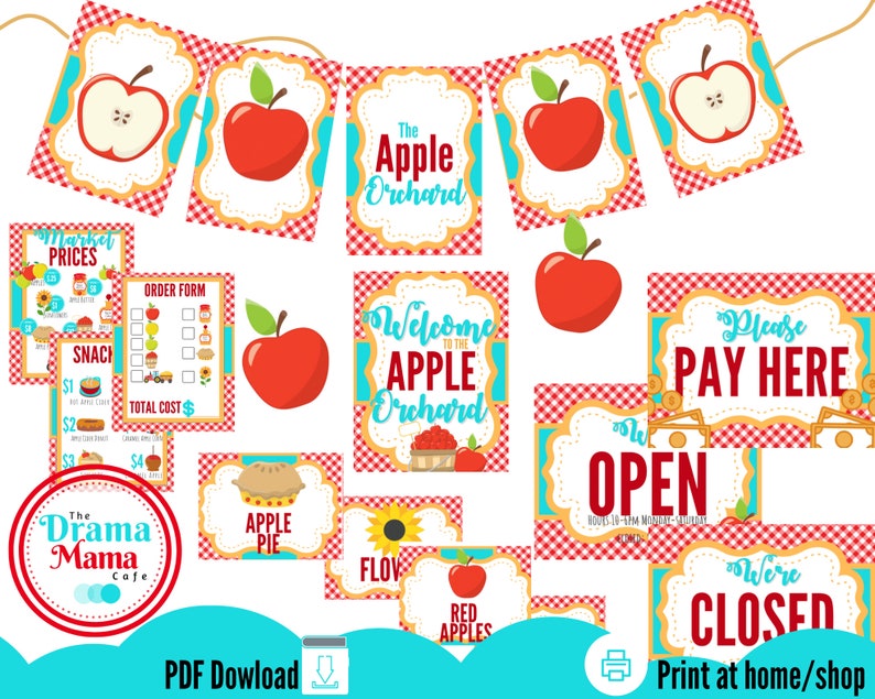 PRINTABLE Apple Orchard Dramatic Play Pretend Play Preschool Classroom ...
