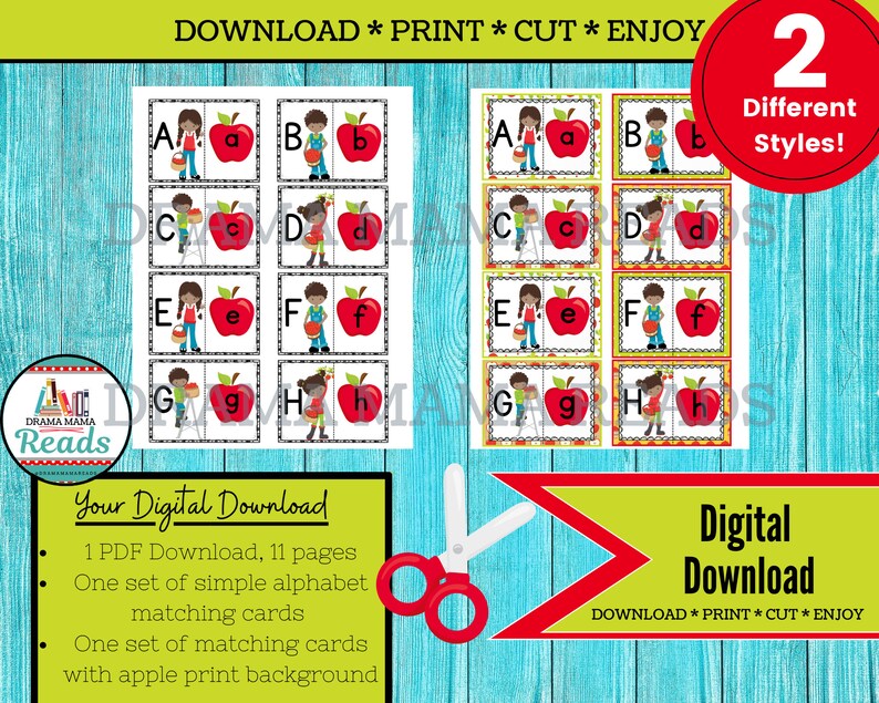Apple Orchard Alphabet Matching Activity Upper Lower Case Letter ...