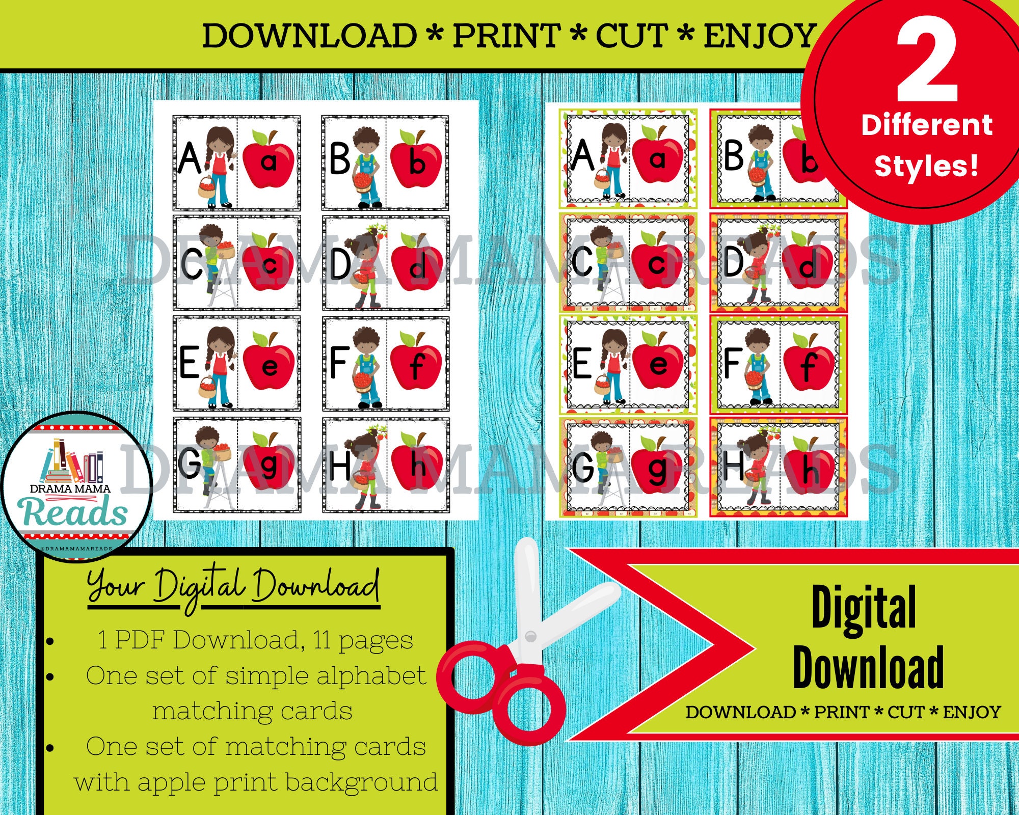 Apple Orchard Alphabet Matching Activity Upper Lower Case Letter ...