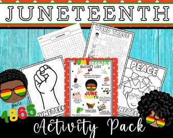 Juneteenth Printable Word Search Juneteenth Activity for - Etsy