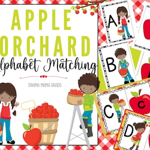 Apple Orchard Alphabet Matching Activity Upper Lower Case Letter ...