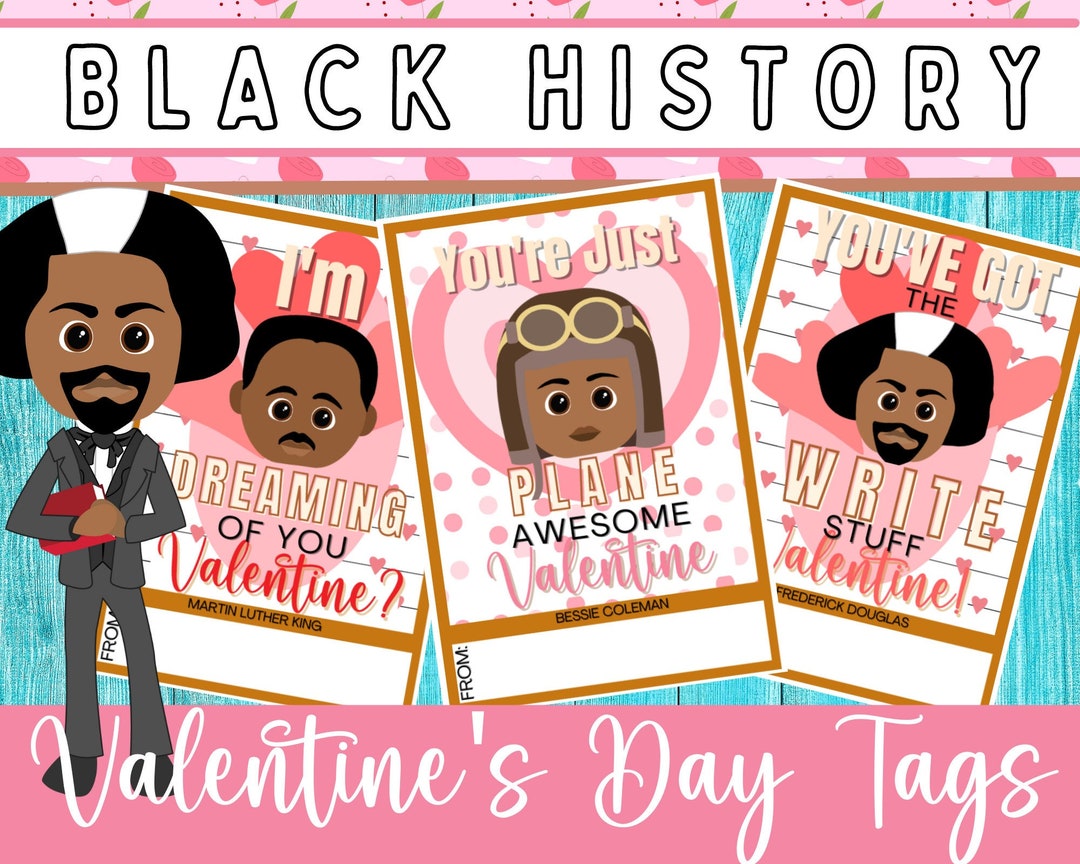 Black History Valentine Cards | African American Printable Valentine's ...