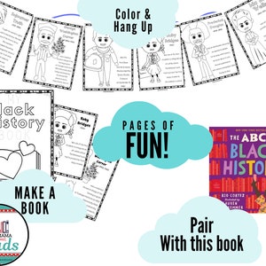 PRINTABLE Black History Month Coloring Book Black History - Etsy