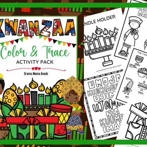 PRINTABLE Kwanzaa Coloring Pages, Kwanzaa for Kids, Holidays Around the ...