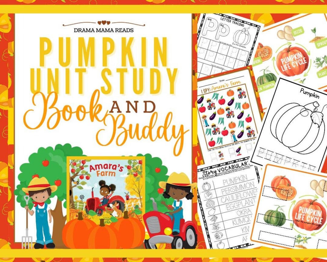 Amara's Farm Pumpkin Homeschool Activity Pack (digital Download) - Etsy