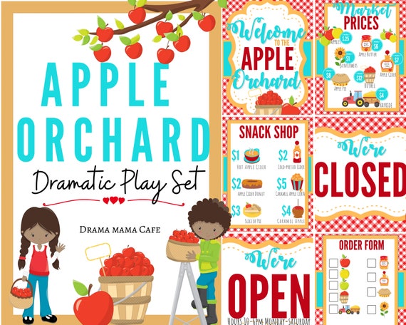 PRINTABLE Apple Orchard Dramatic Play Pretend Play Preschool - Etsy