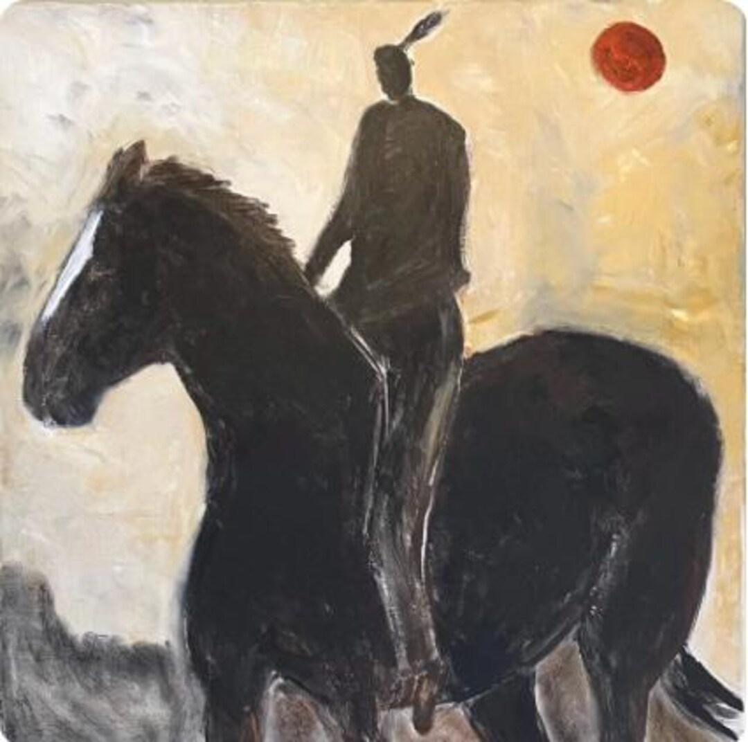 NATIVE American “ Riding the Rez” 18 X24 X 2inch, Original Painting. - Etsy