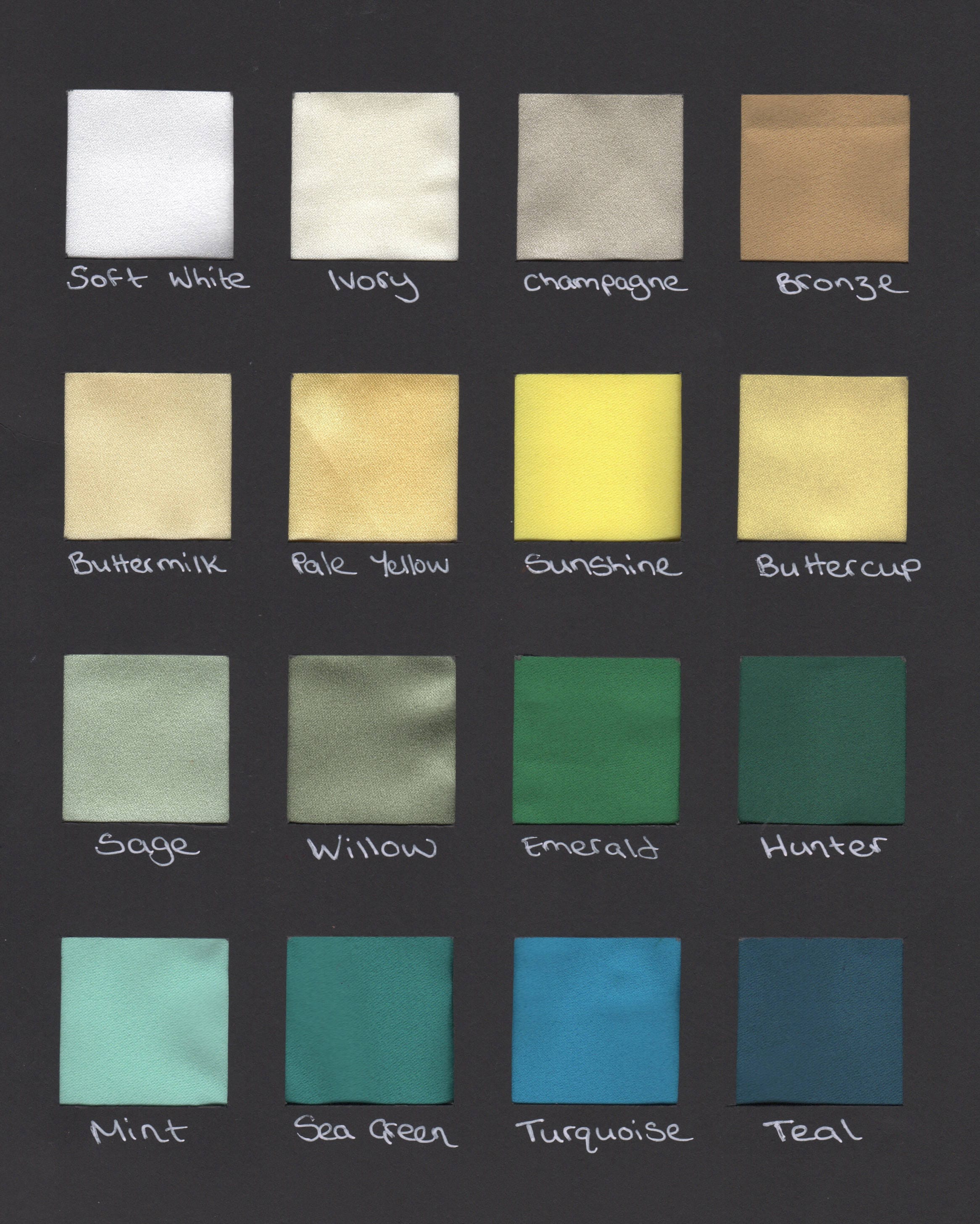 Satin fabric swatches / fabric samples / bridal quality satin | Etsy