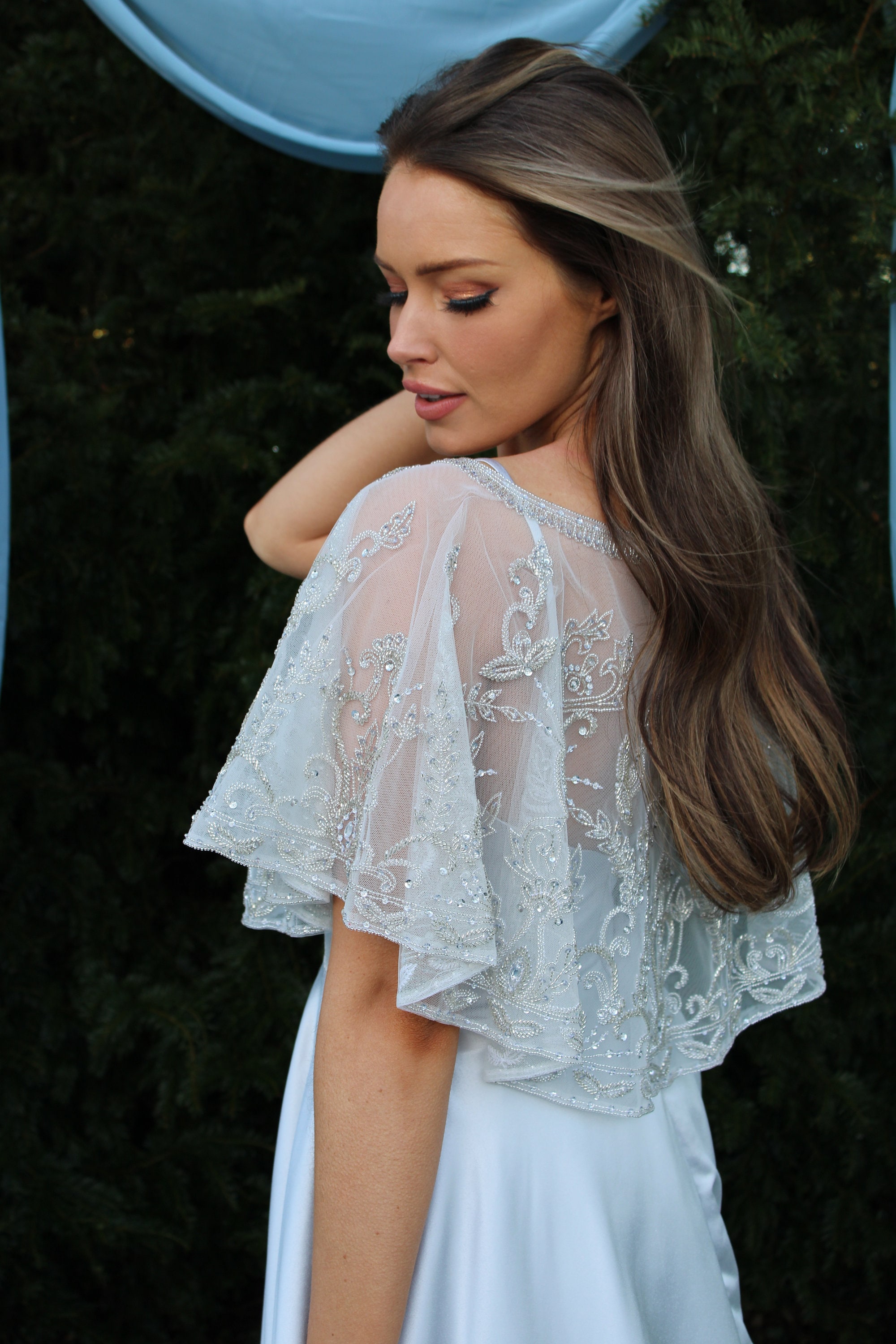 Luxury Beaded Wedding Cape / Premium Bridal Gown Topper / | Etsy Australia