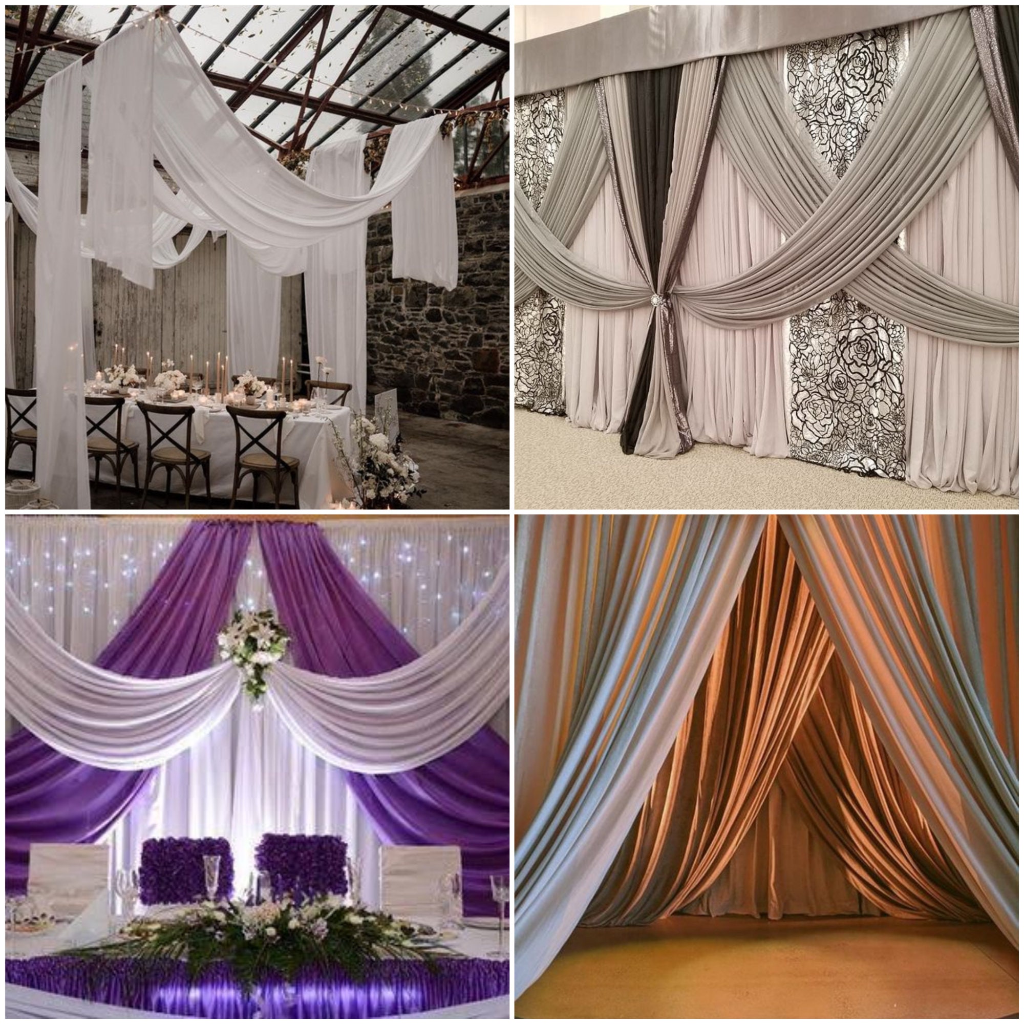 Wedding draping ideas 60 photos - Astyledwedding.com
