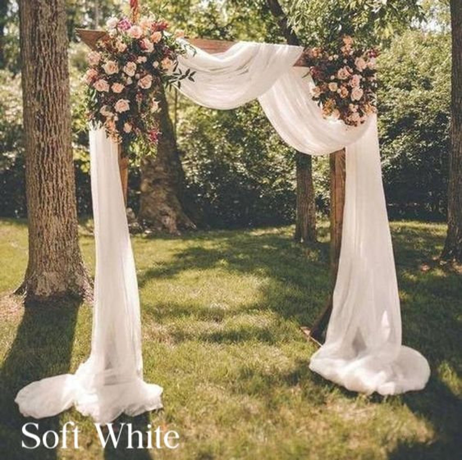 Wedding Arch Fabric Drape / Georgette Draping Fabric for Wedding ...