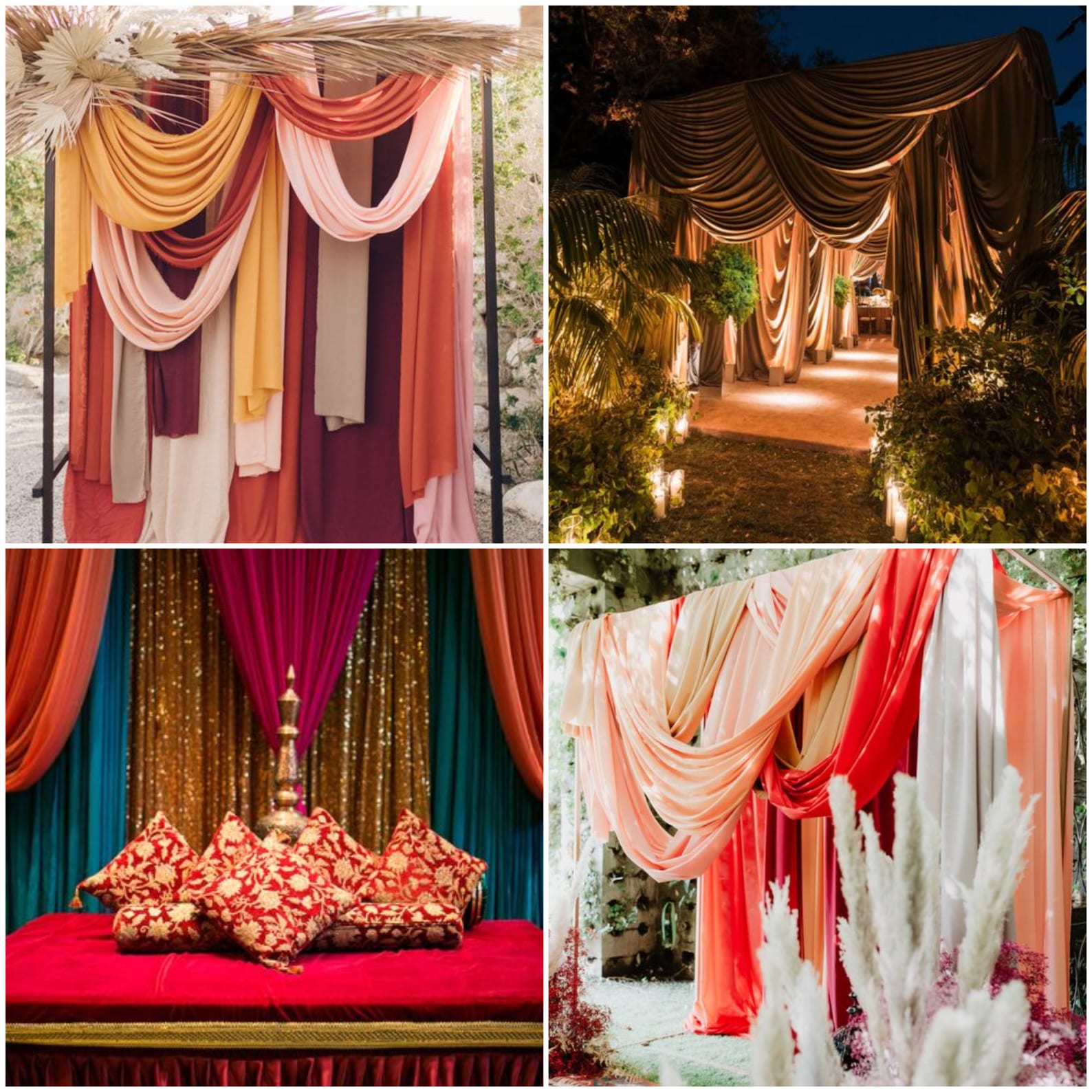 Magnificent Stretch Drape for Wedding Backdrop / Create Stunning ...