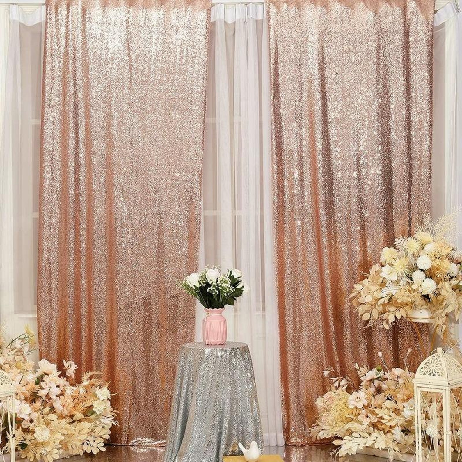 Sequin Wedding Arch Fabric Drape / Sparkly Draping Fabric for Wedding ...